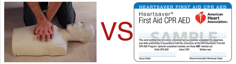 CPR Training Saves Lives - Don't get hung up on that CPR Certification